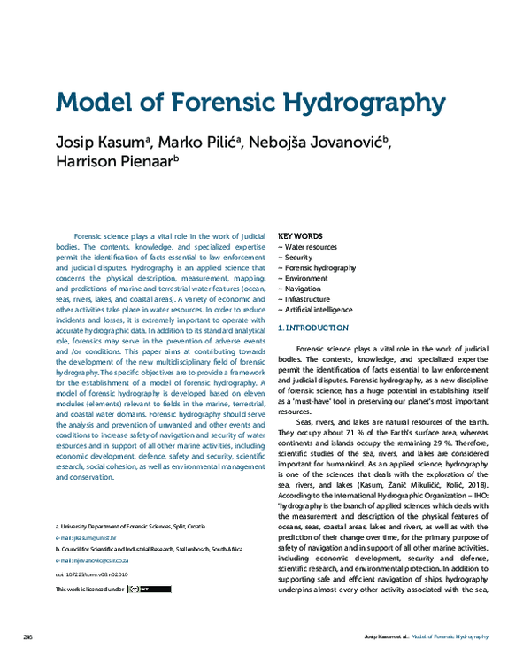 (PDF) Model of Forensic Hydrography