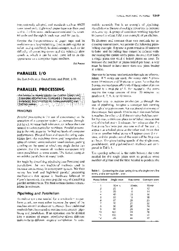 (PDF) Parallel processing