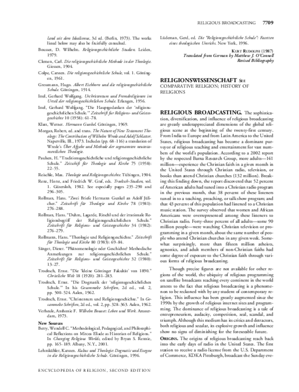 (PDF) Religious Broadcasting