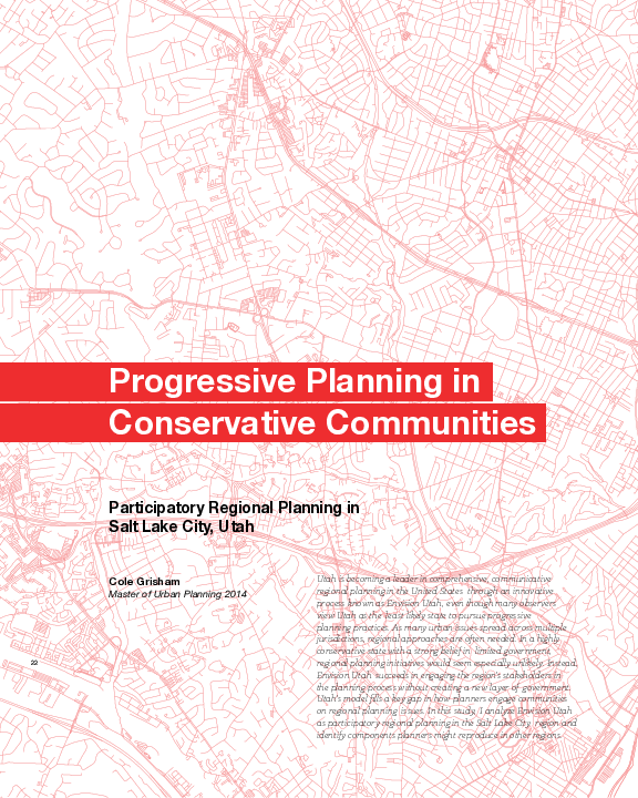 (PDF) Progressive Planning in Conservation Communities