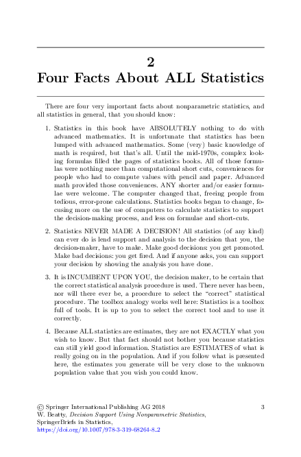 (PDF) Four Facts About ALL Statistics