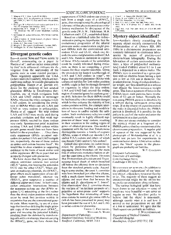 (PDF) Mystery object identified?