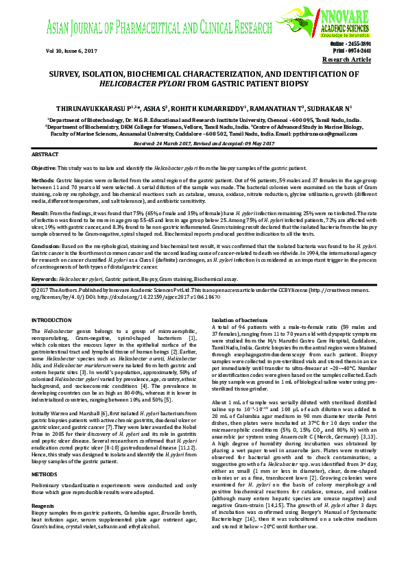 (PDF) Survey, Isolation, Biochemical Characterization, and ...