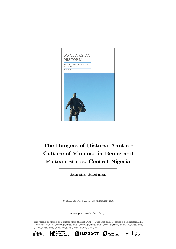 (PDF) Samaila Suleiman The Dangers of History: Another Culture of ...