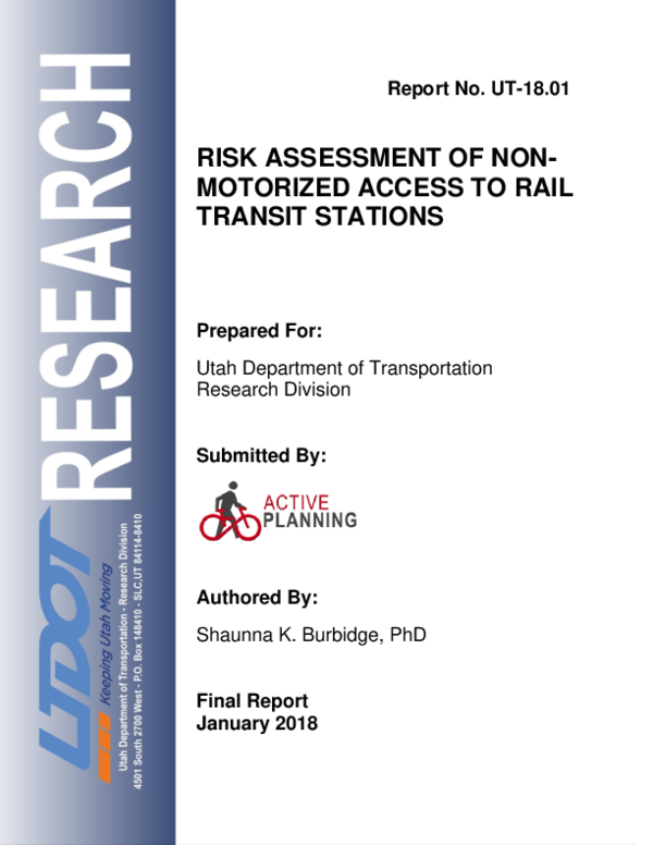 (PDF) Risk Assessment of Non-Motorized Access to Rail Transit Stations