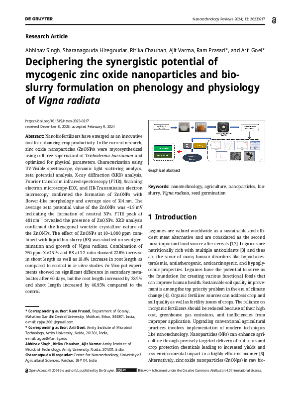 (PDF) Deciphering the synergistic potential of mycogenic zinc oxide ...