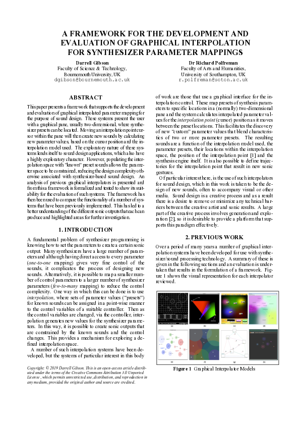 (PDF) A Framework for the Development and Evaluation of Graphical ...