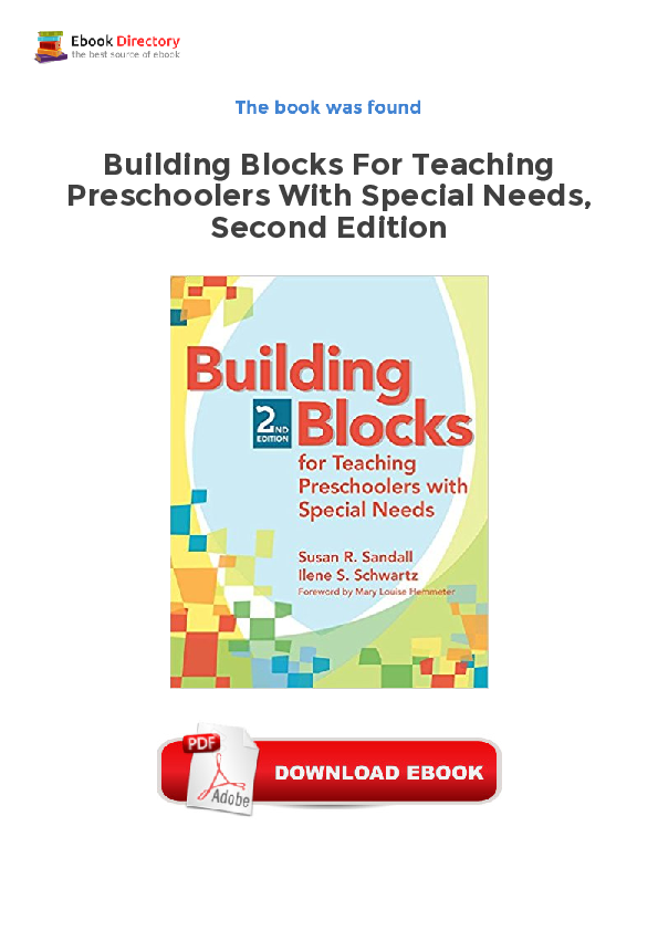 (PDF) Building Blocks for Teaching Preschoolers with Special Needs ...