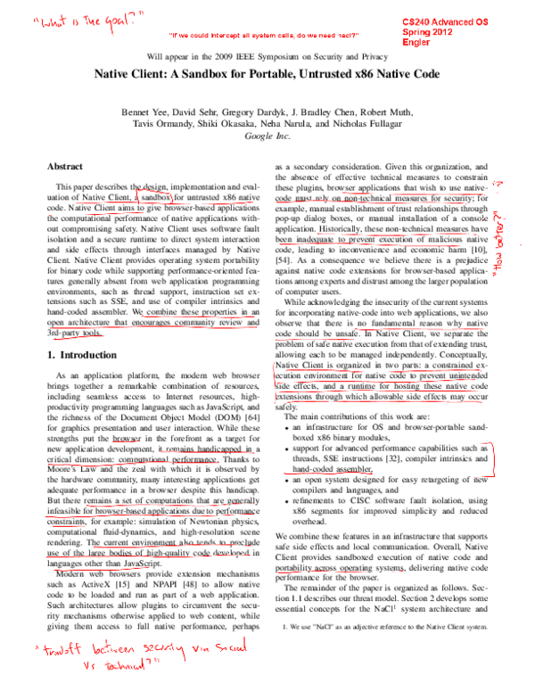 (PDF) Native Client