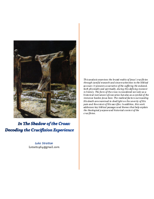 (PDF) Decoding the Crucifixion Experience