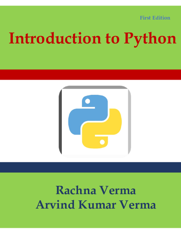 (PDF) Introduction to Python