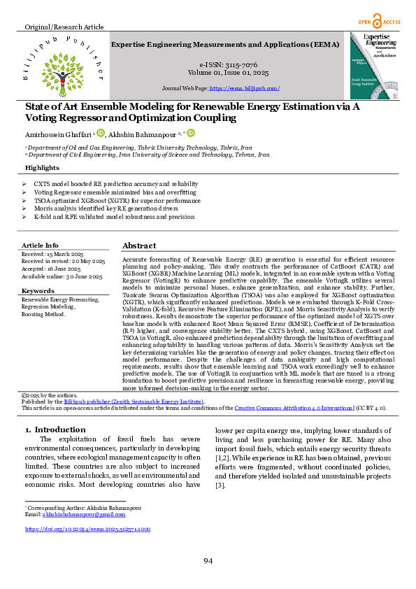 (PDF) State of Art Ensemble Modeling for Renewable Energy Estimation ...