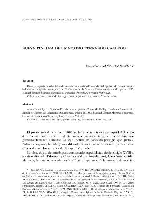 (PDF) Nueva Pintura Del Maestro Fernando Gallego