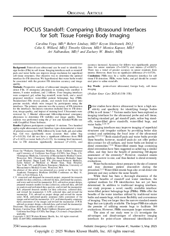(PDF) POCUS Standoff: Comparing Ultrasound Interfaces for Soft Tissue ...