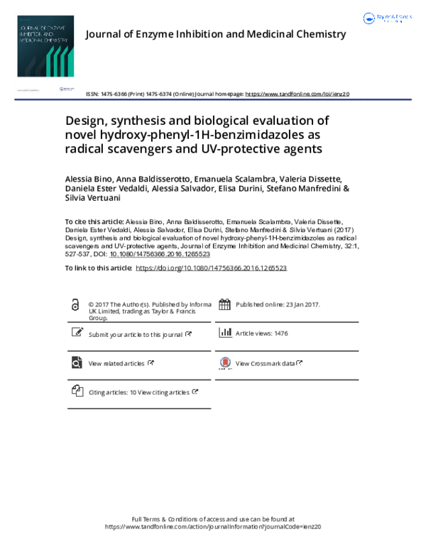 (PDF) Design, synthesis and biological evaluation of novel hydroxy-phenyl-1H-benzimidazoles as ...