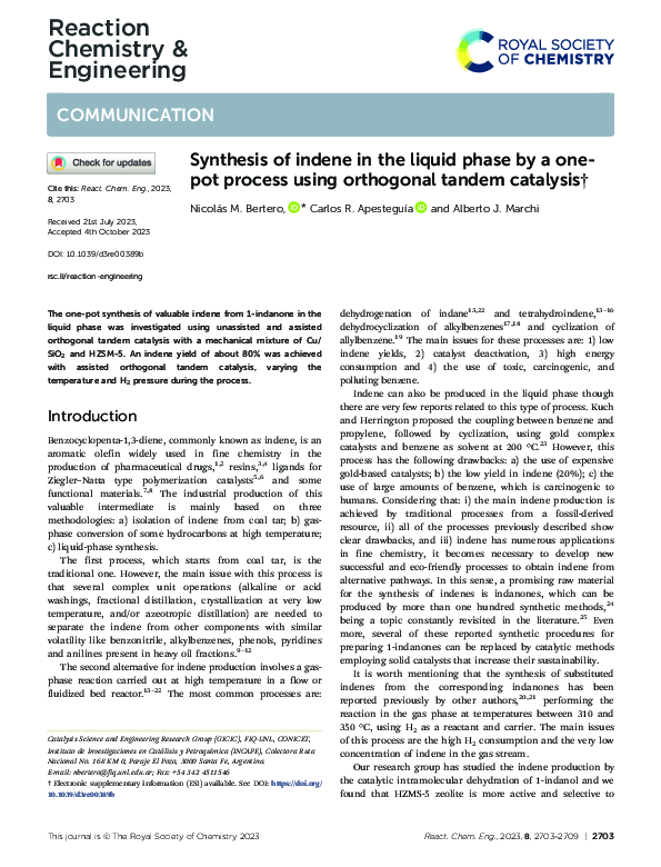 (PDF) Reaction Chemistry & Engineering