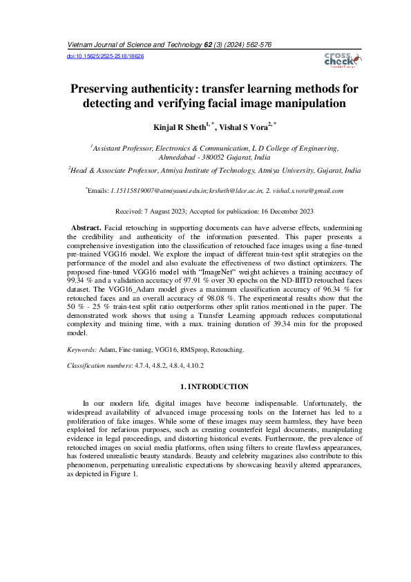 (PDF) Preserving authenticity: transfer learning methods for detecting ...