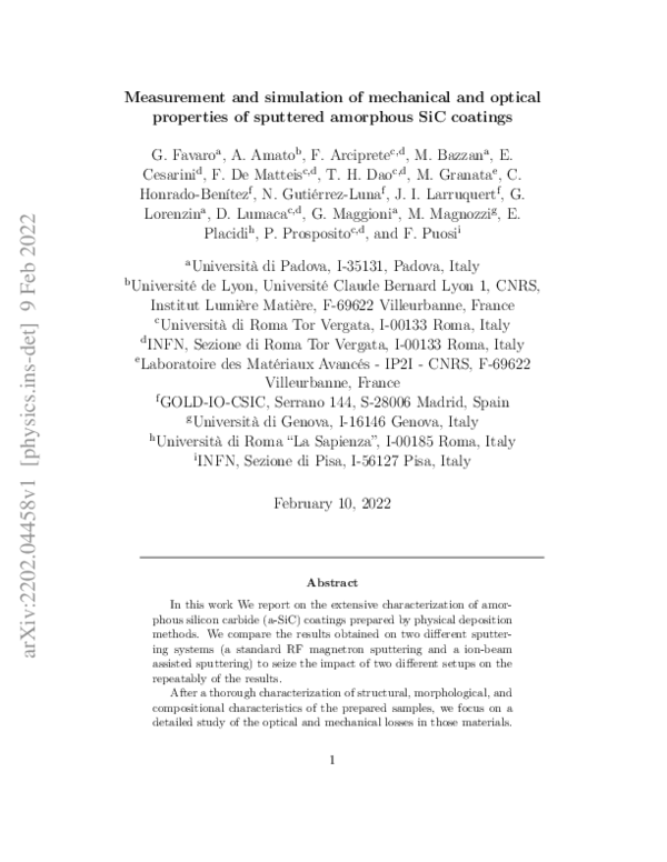 (PDF) Measurement and Simulation of Mechanical and Optical Properties ...