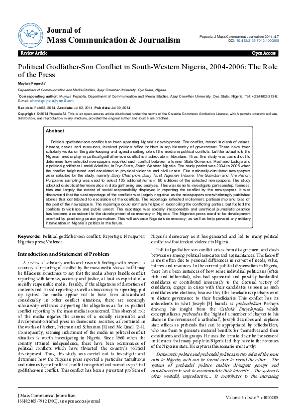 (PDF) Introduction and Statement of Problem
