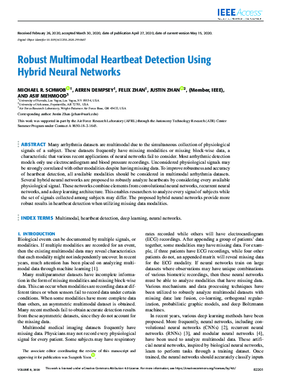 (PDF) Robust Multimodal Heartbeat Detection Using Hybrid Neural Networks