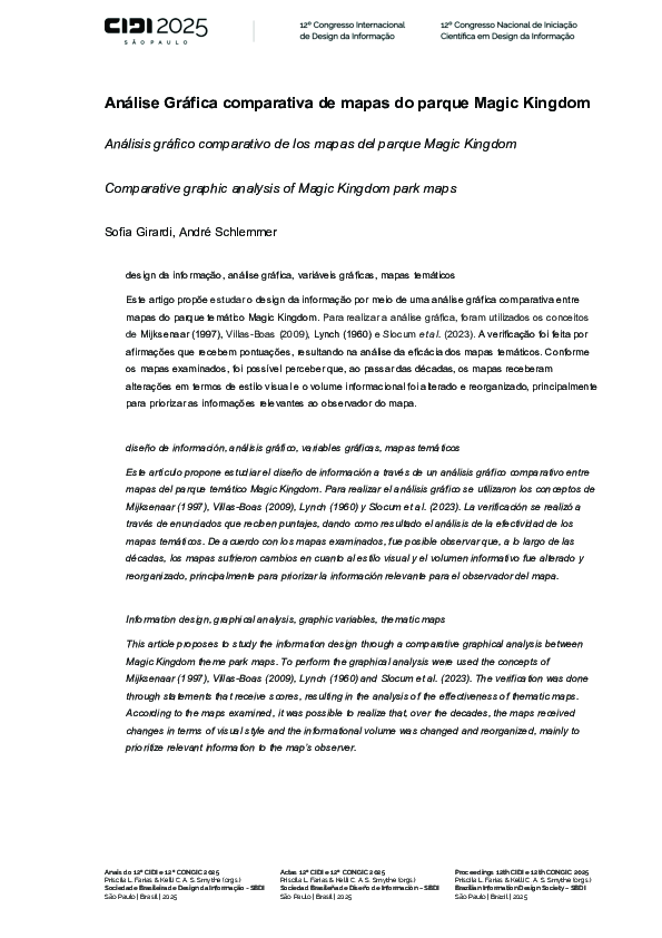 (PDF) Análise Gráfica comparativa de mapas do parque Magic Kingdom ...