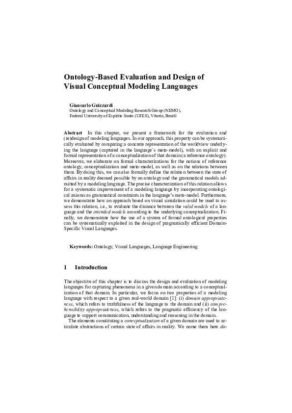(PDF) Ontology-Based Evaluation and Design of Visual Conceptual ...