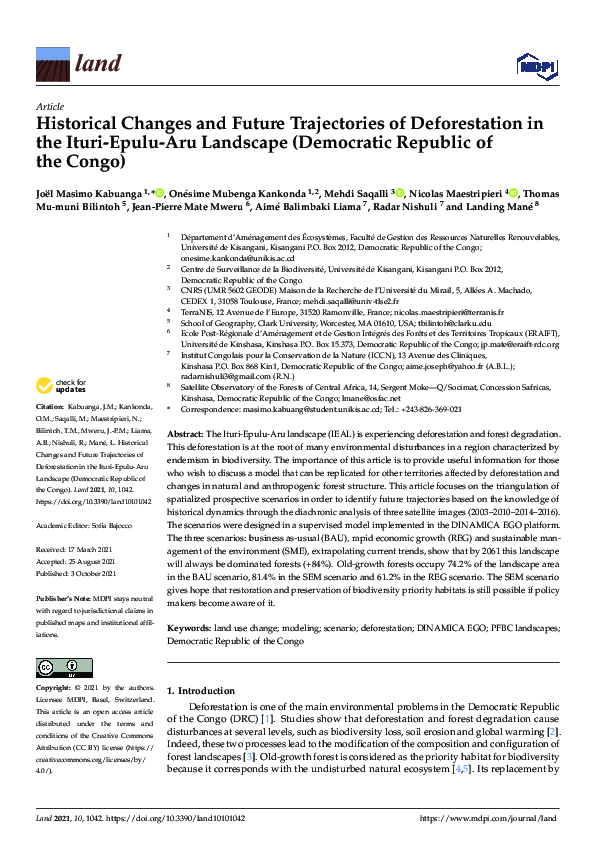 (PDF) Historical Changes and Future Trajectories of Deforestation in ...