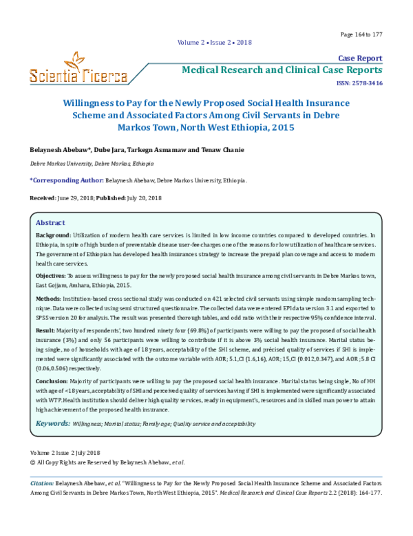 (PDF) Medical Research and Clinical Case Reports