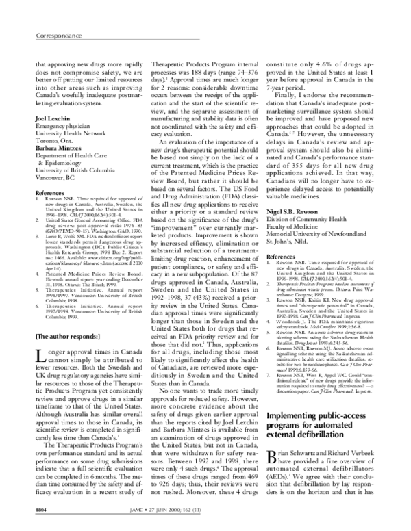 (PDF) Drug approval times
