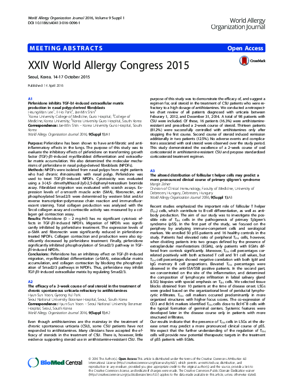 (PDF) XXIV World Allergy Congress 2015
