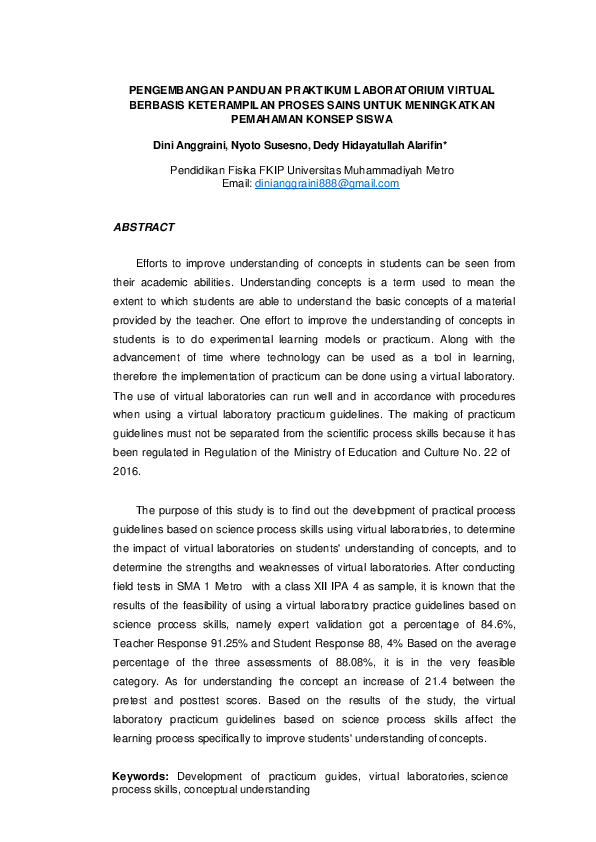(PDF) Pengembangan Panduan Praktikum Laboratorium Virtual Berbasis ...
