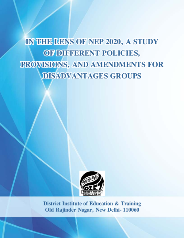 (PDF) IN THE LENS OF NEP 2020, A STUDY OF DIFFERENT POLICIES ...