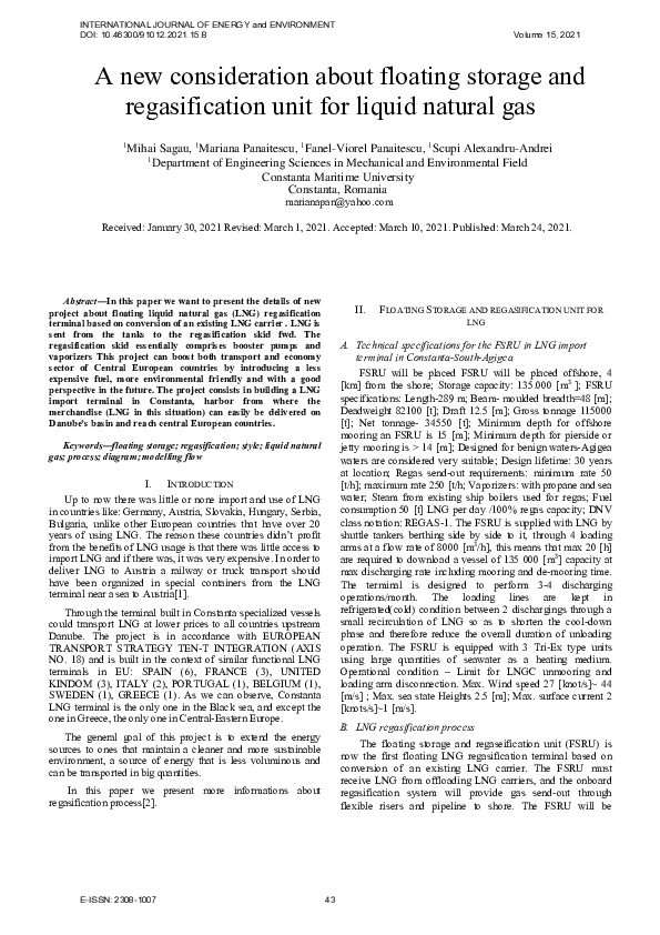 (PDF) A New Consideration About Floating Storage and Regasification ...