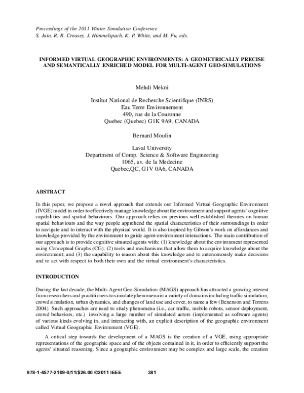 (PDF) Informed Virtual Geographic Environments: A geometrically precise and semantically ...