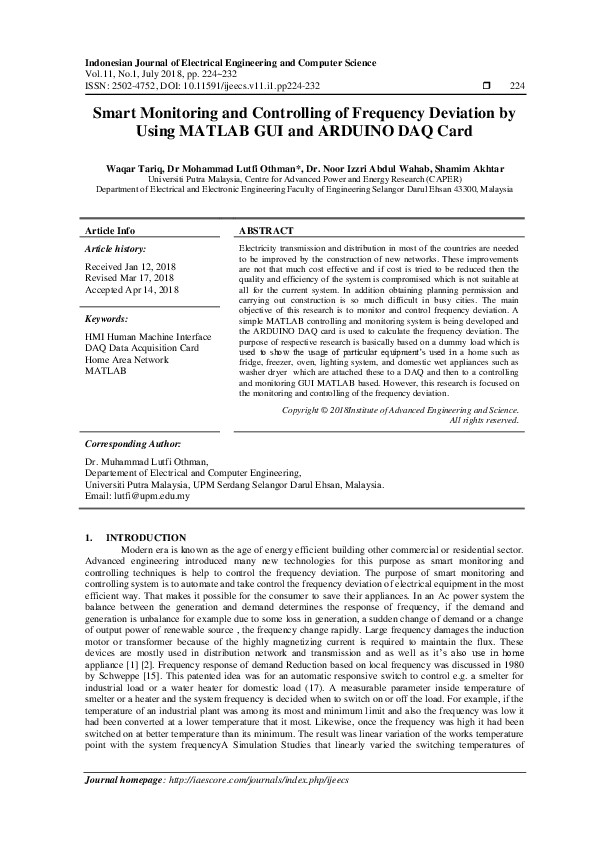 (PDF) Smart Monitoring and Controlling of Frequency Deviation by Using ...