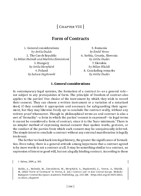 (PDF) Form of Contracts