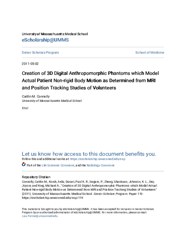 (PDF) Creation of 3D digital anthropomorphic phantoms which model ...