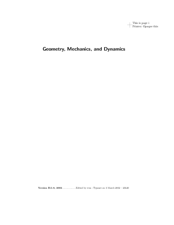 (PDF) The Optimal Momentum Map