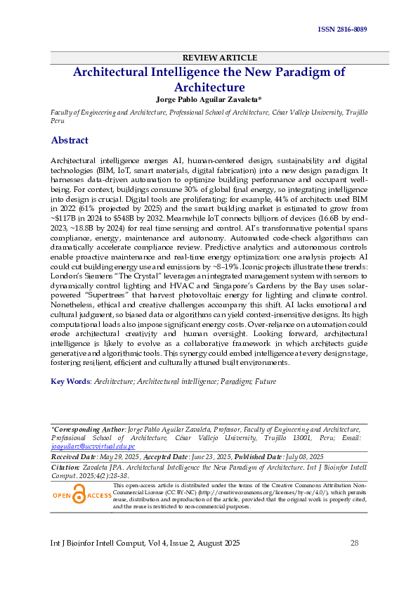 (PDF) Architectural Intelligence the New Paradigm of Architecture