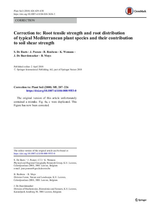 (PDF) Root tensile strength and root distribution of typical ...