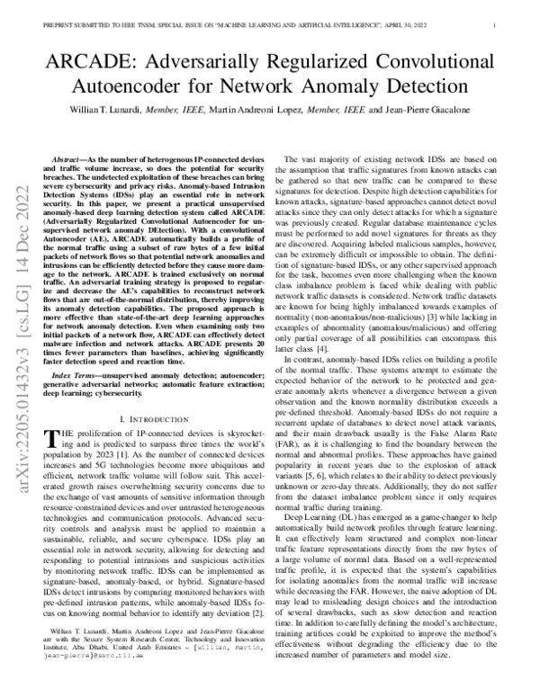(PDF) ARCADE: Adversarially Regularized Convolutional Autoencoder for ...