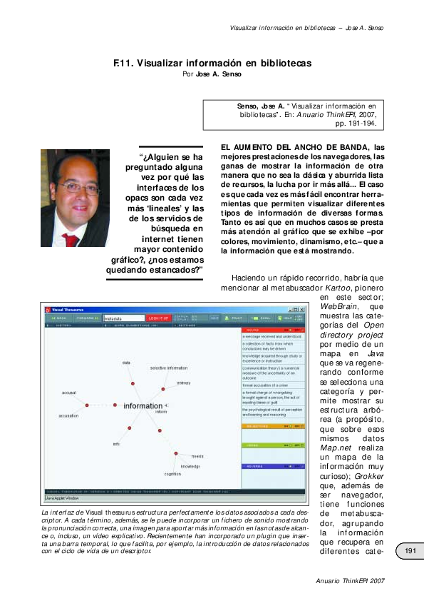 (PDF) Visualizar información en bibliotecas