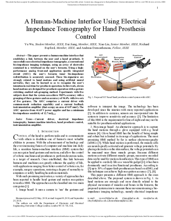 (PDF) A Human–Machine Interface Using Electrical Impedance Tomography ...