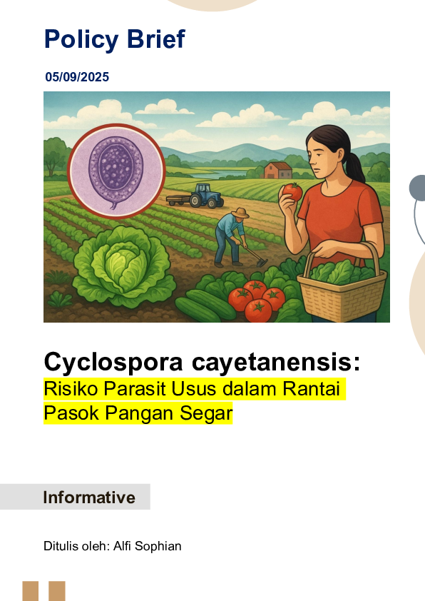 (PDF) Cyclospora cayetanensis: Risiko Parasit Usus dalam Rantai Pasok ...