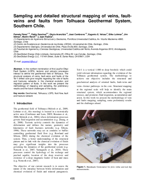 (PDF) Sampling and detailed structural mapping of veins , fault-veins ...