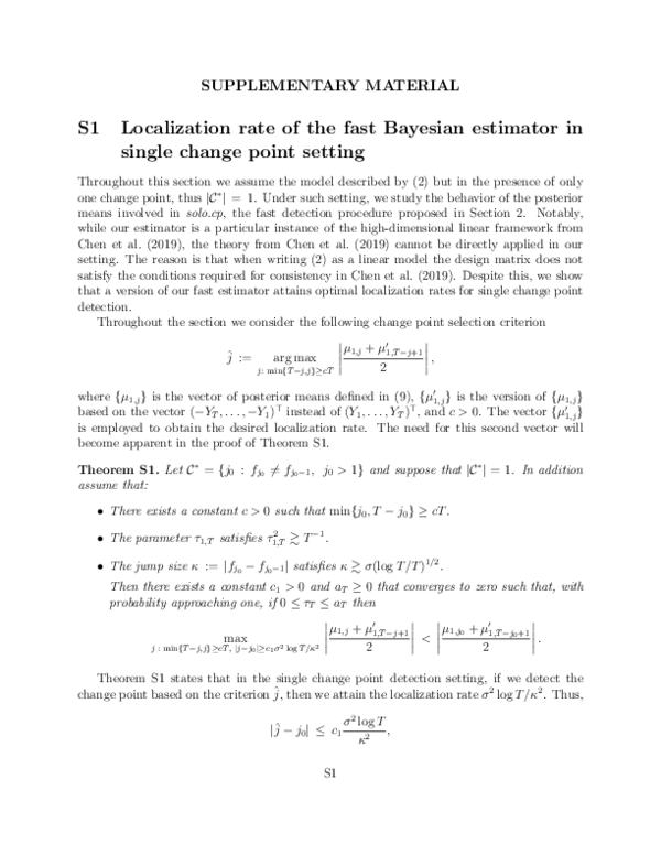 (PDF) Bayesian Change Point Detection with Spike-and-Slab Priors