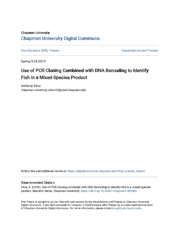 (PDF) Comparison of DNA Extraction and PCR Setup Methods for Use in ...