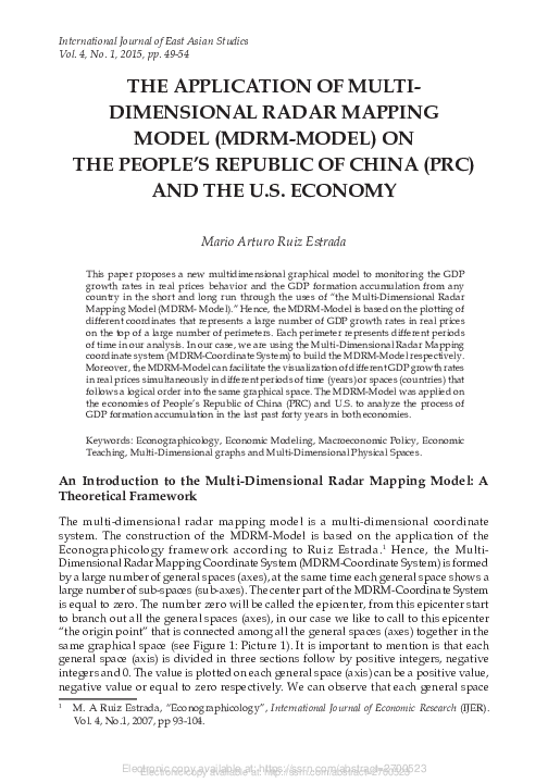 (PDF) The Application of Multi-Dimensional Radar Mapping Model (MDRM ...