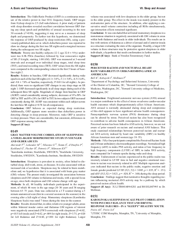 (PDF) 0150 Perceived Racism and Nocturnal Heart Rate Variability in ...