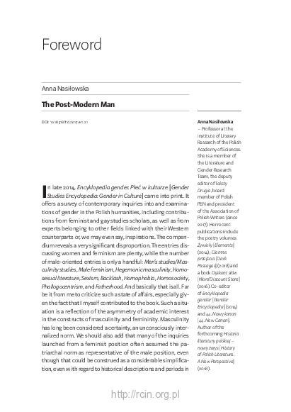 (PDF) The Post-Modern Man